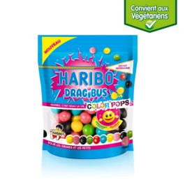Sachet bonbons Haribo Dragibus Color Pops - 100 g